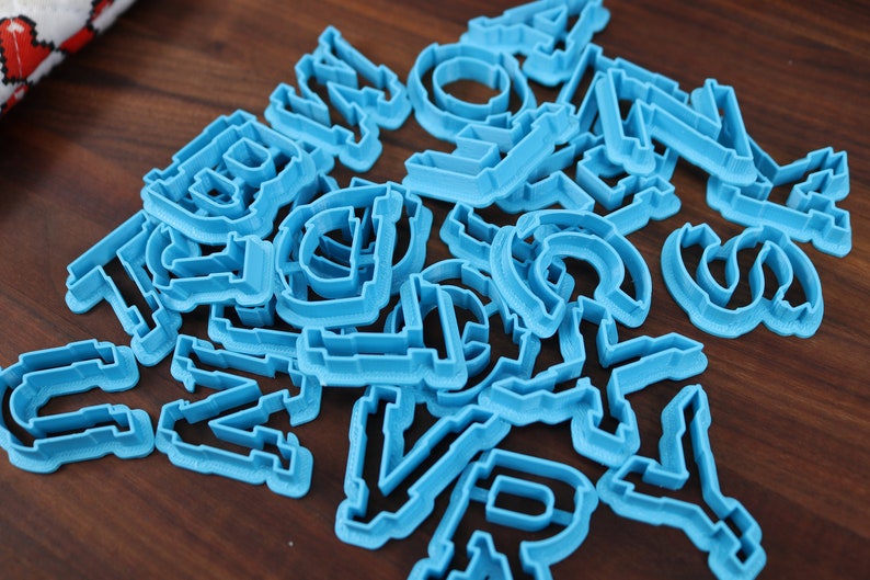 Glitchy Cyberpunk Font Cookie Cutters: Futuristic Cake Letters - Etsy