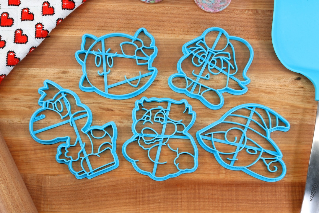 Paper Mario TTYD Cookie Cutters: Goombella, Lady Bow, Vivian, Yoshi Kid ...