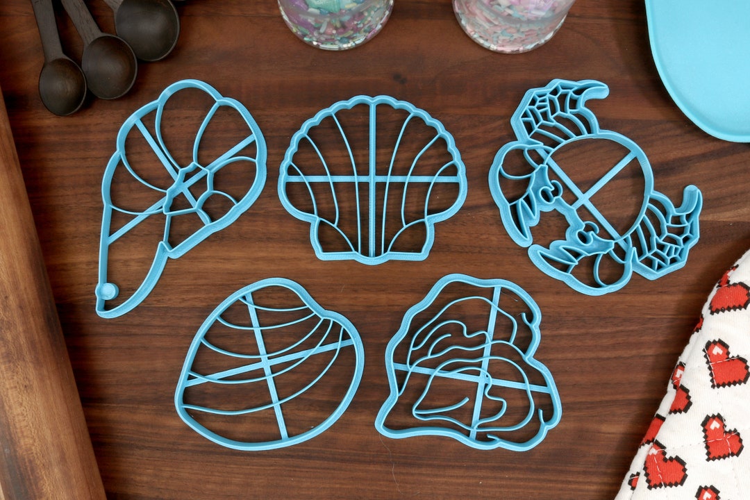 Shellfish Cookie Cutters - Clam Cookie, Crab Cookie, Shrimp Cooie ...