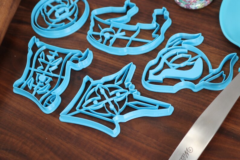 Genshin Impact Items Cookie Cutters Set 1 Curse Scroll - Etsy
