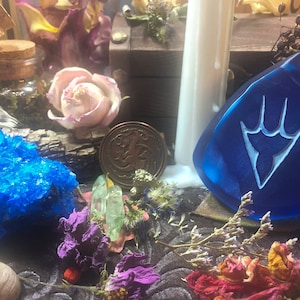 Dragoon FFXIV Hand Painted Soul Crystal/drg Job Stone Final Fantasy XIV ...