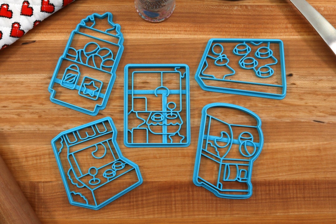 Kawaii Arcade Cookie Cutters: Anime Baking Set - Etsy