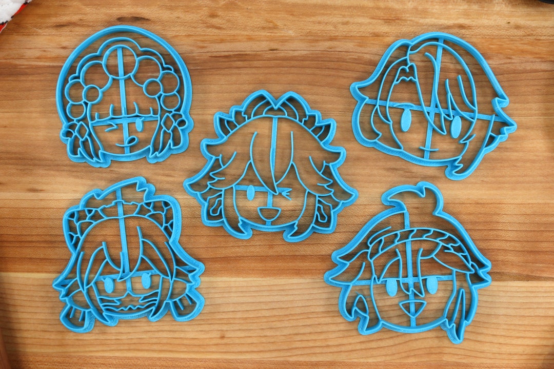 Genshin Impact Cookie Cutters Chibi Faces Set 11 - Kamisato Ayato, Kuki ...