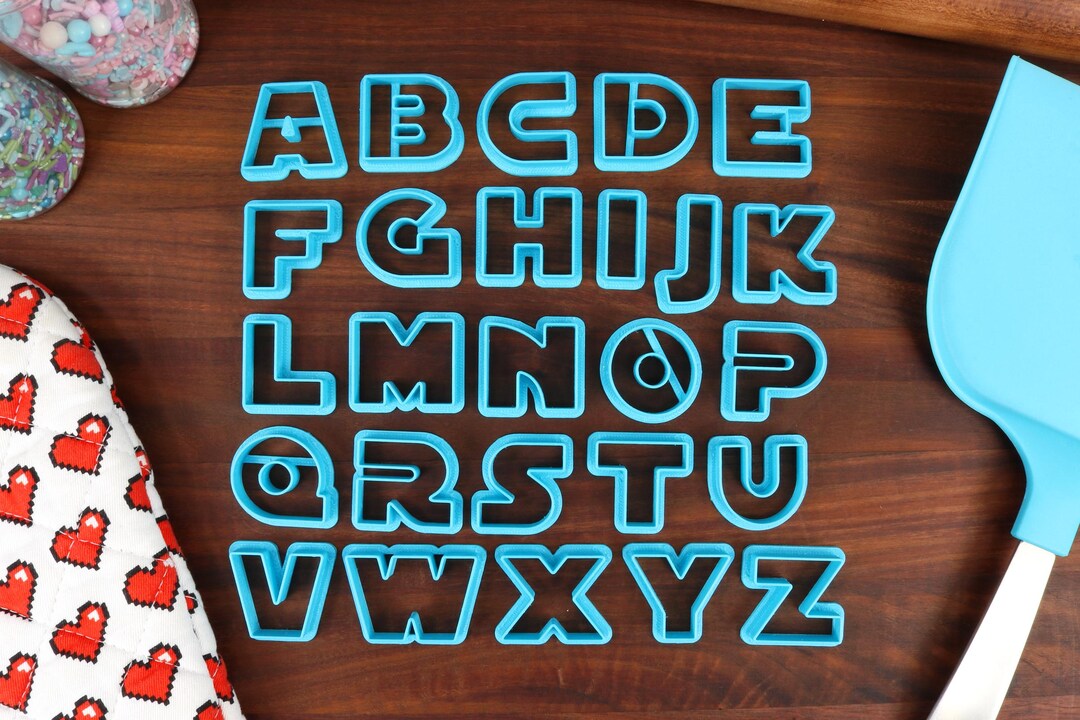 Galaxy Font Cookie Cutters: Space Letters for Cake Decorating - Etsy