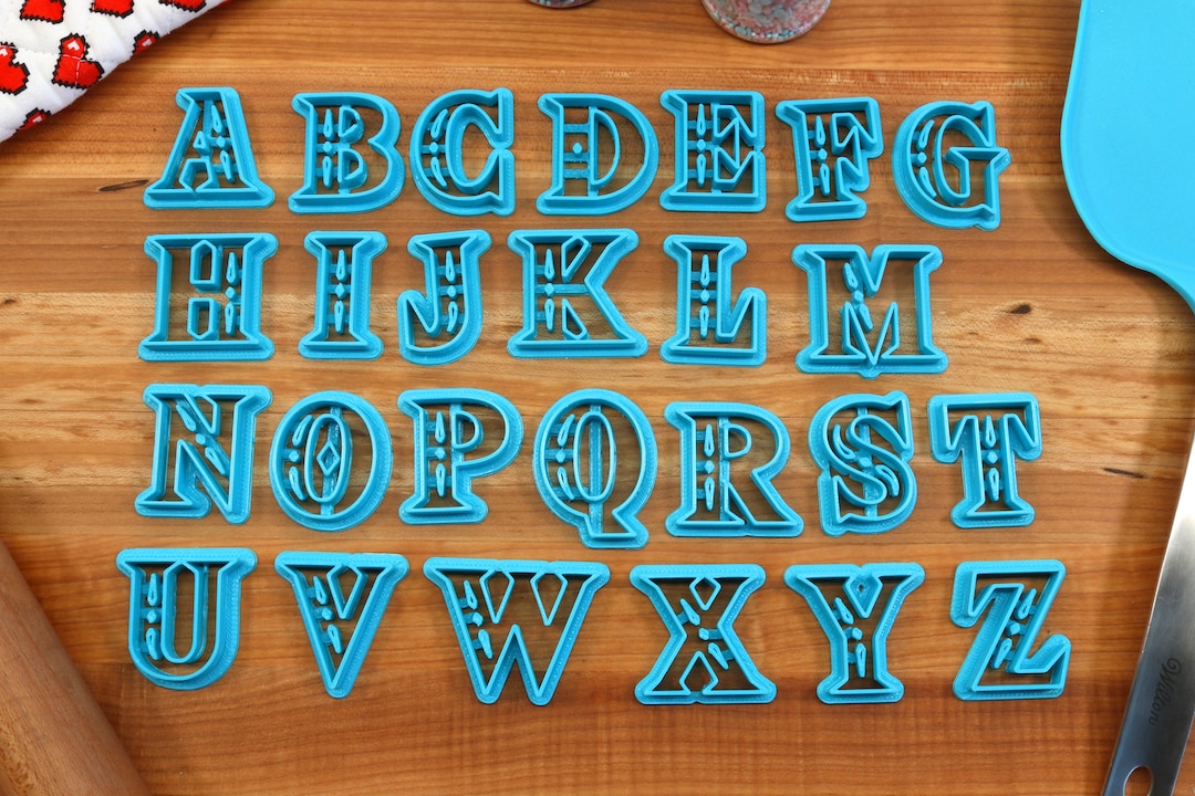 Hyrule FONT Cookie Cutters - Fondant Letters, Letters for Cake ...