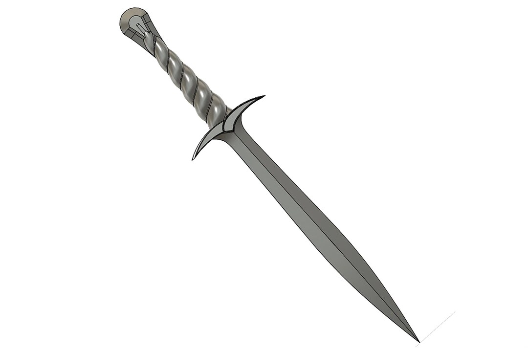 Stinger Sword 3D Print Model - Dwarf Sword Prop - Half-elf Weapons ...