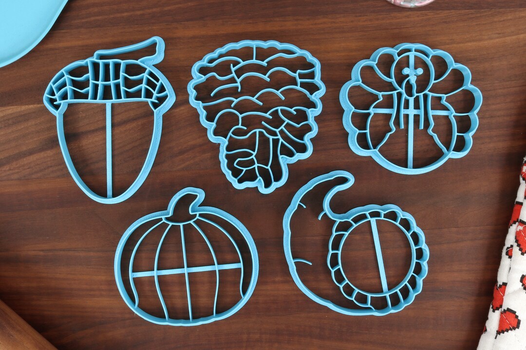 Autumn Cookie Cutters: Acorn, Pumpkin, Turkey, Cornucopia, Pinecone - Etsy