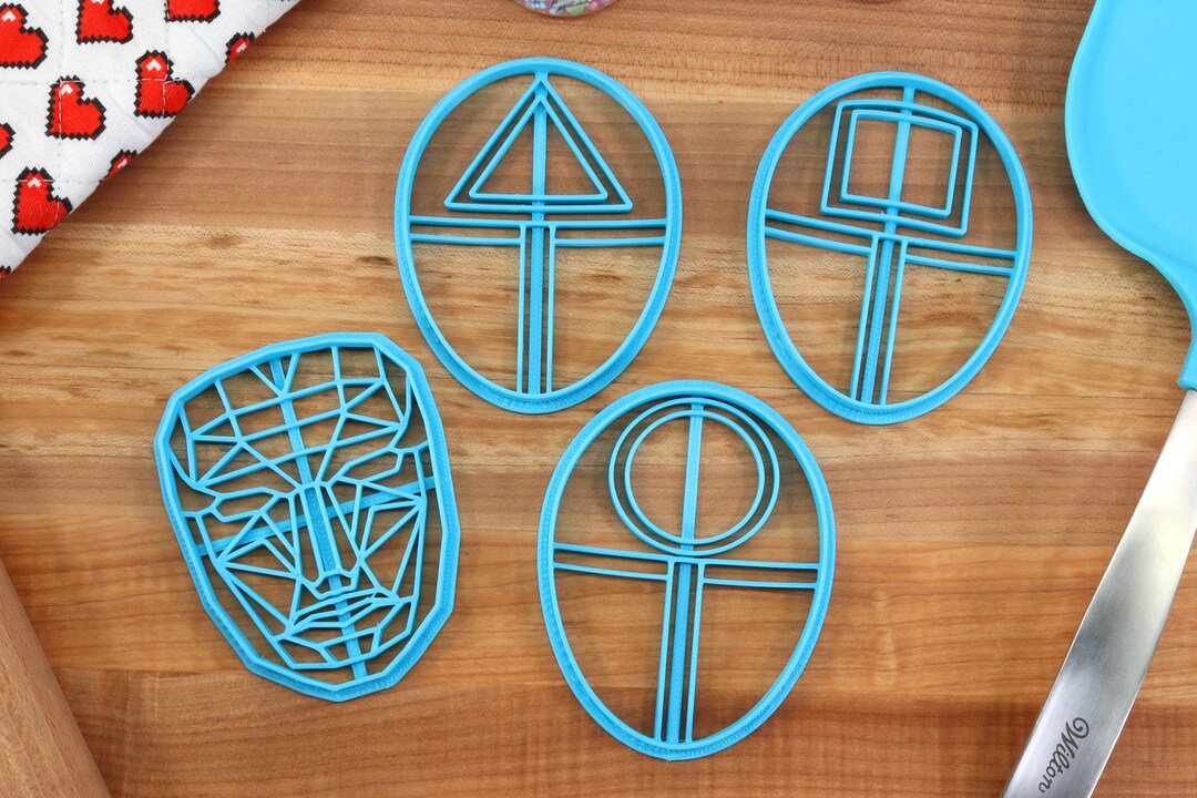 Circle Guard Cookie Cutters: Front Man, Triangle, Square (4in) - Etsy