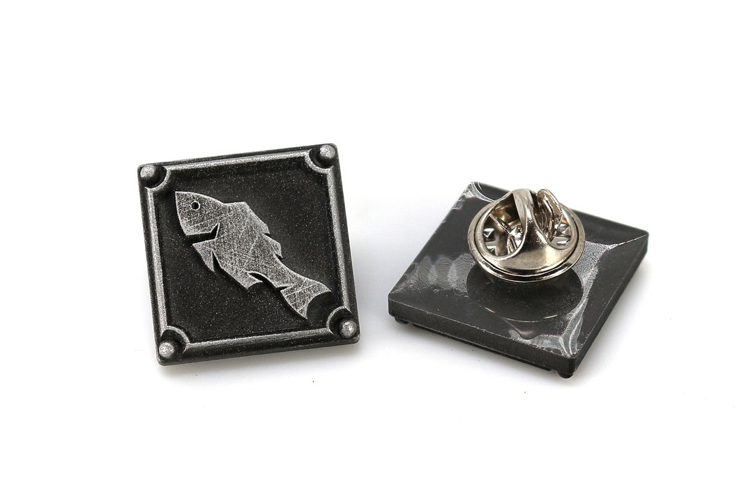 Fisher FFXIV Gathering Pin FSH Metal Resin, Disciple of the Land Final ...