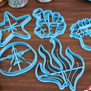 Seafloor Cookie Cutters - Sand Dollar, Seaweed, Starfish, Coral ...