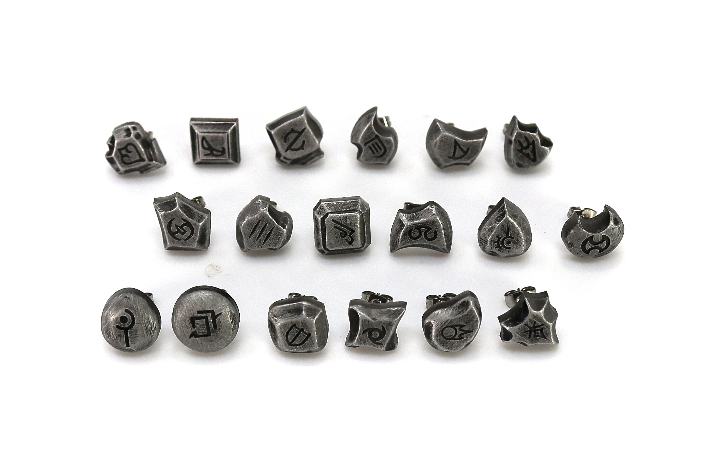 Monk FFXIV Soul Crystal Earrings/job Stone FF14 Final Fantasy - Etsy