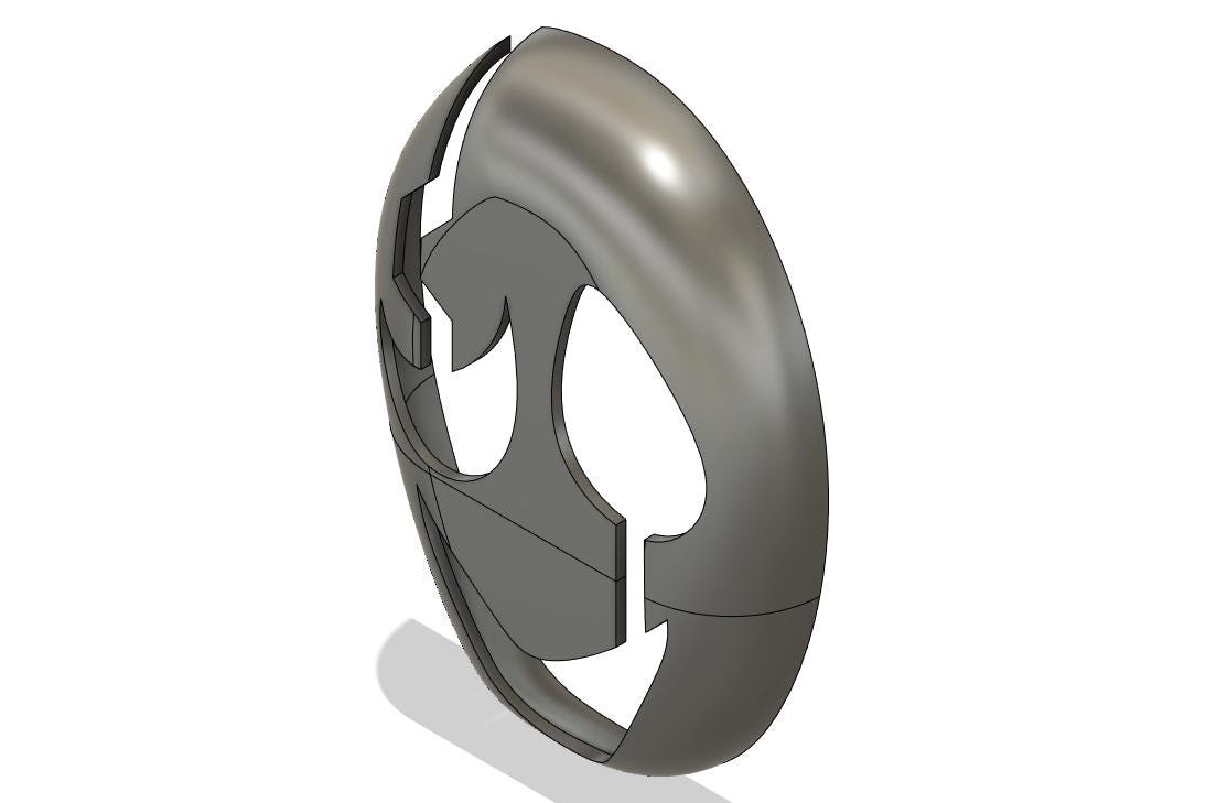 Gaster Mask 3D Print Model - Undertale Royal Scientist Cosplay ...