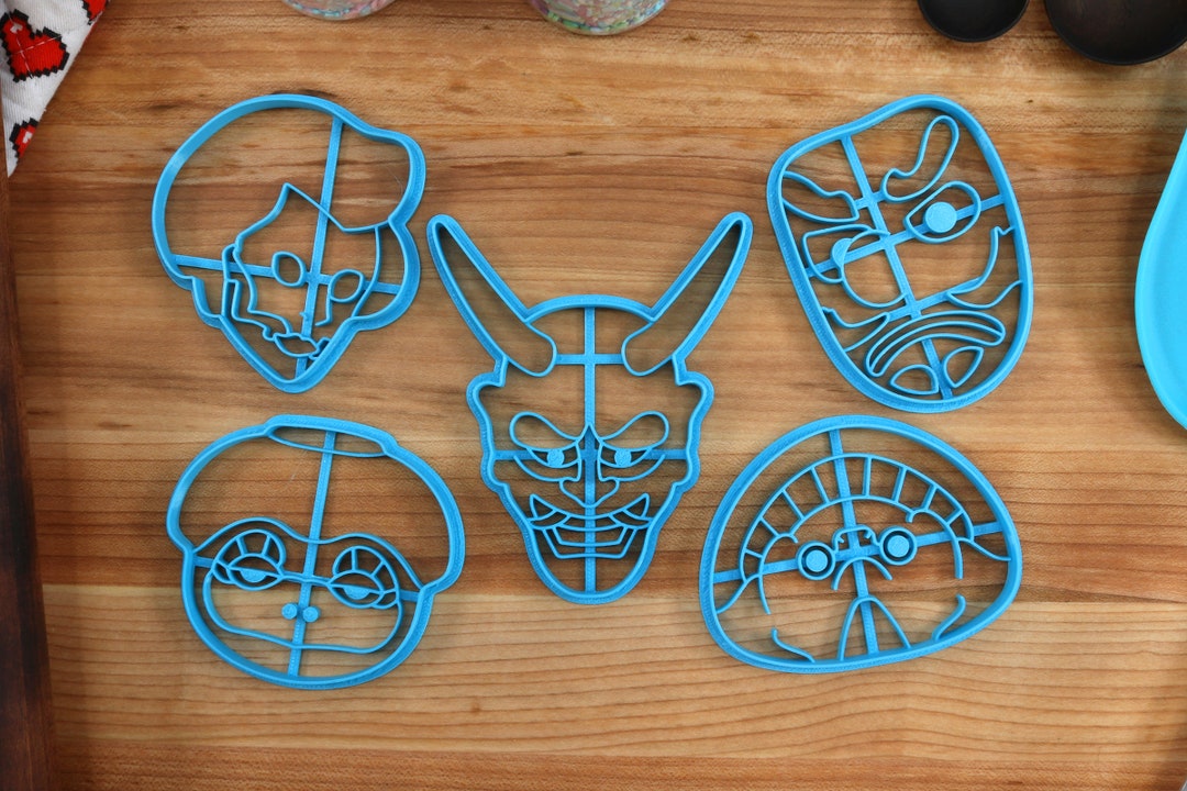 Yokai Cookie Cutters - Kappa, Oni, Tengu, Tanuki, Kuchisake Ona - 100 ...