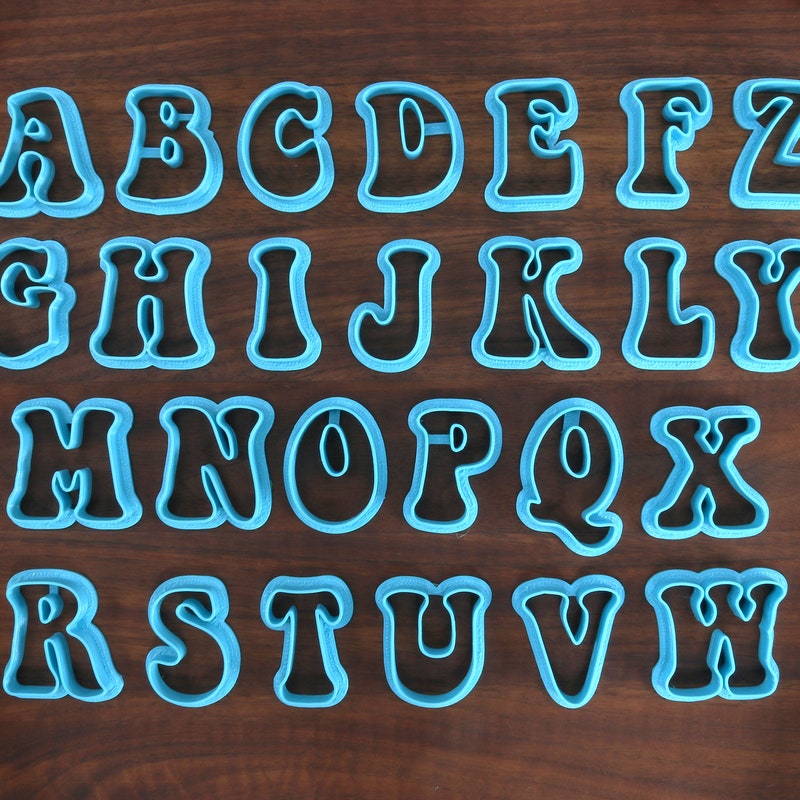 Alphabet Fondant Cutters - Etsy