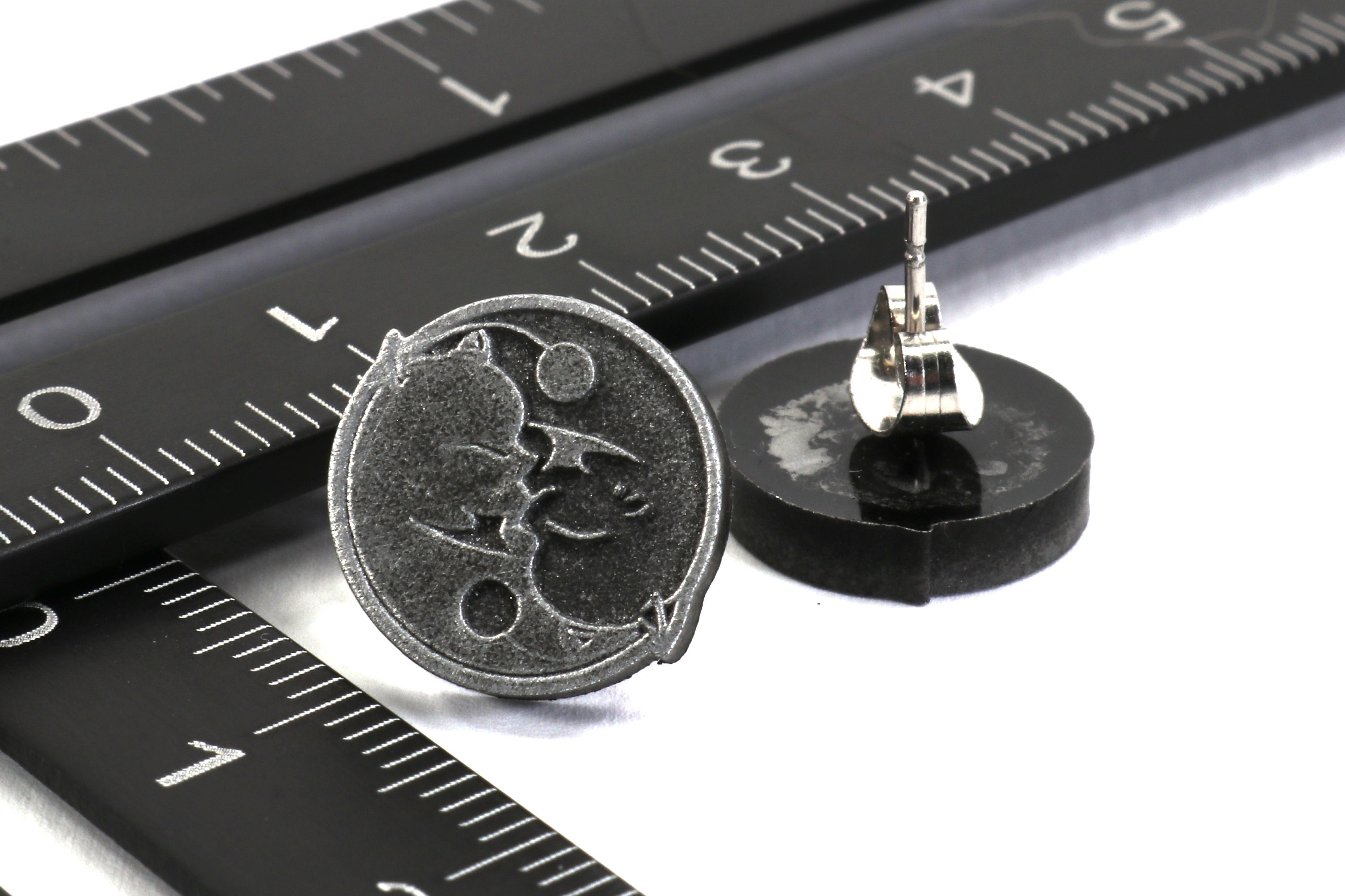 Moogle Final Fantasy X Yin & Yang Earrings Final Fantasy 9 | Etsy