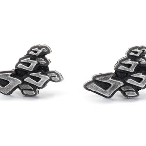 Menace Symbol Earrings Pair - Gogogo Meme Earrings - Anime Gift for ...