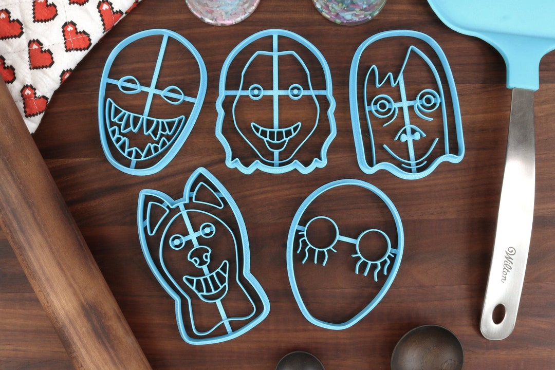 Creepy Pasta Monster Cutters, Set 1 - Creepy Momo, Eyeless Jack, Jeff ...