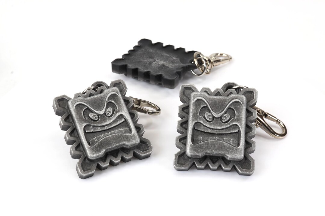 Thwomp Stone Faces Keychains! - Mario Enemies Keychains - Mushroom ...