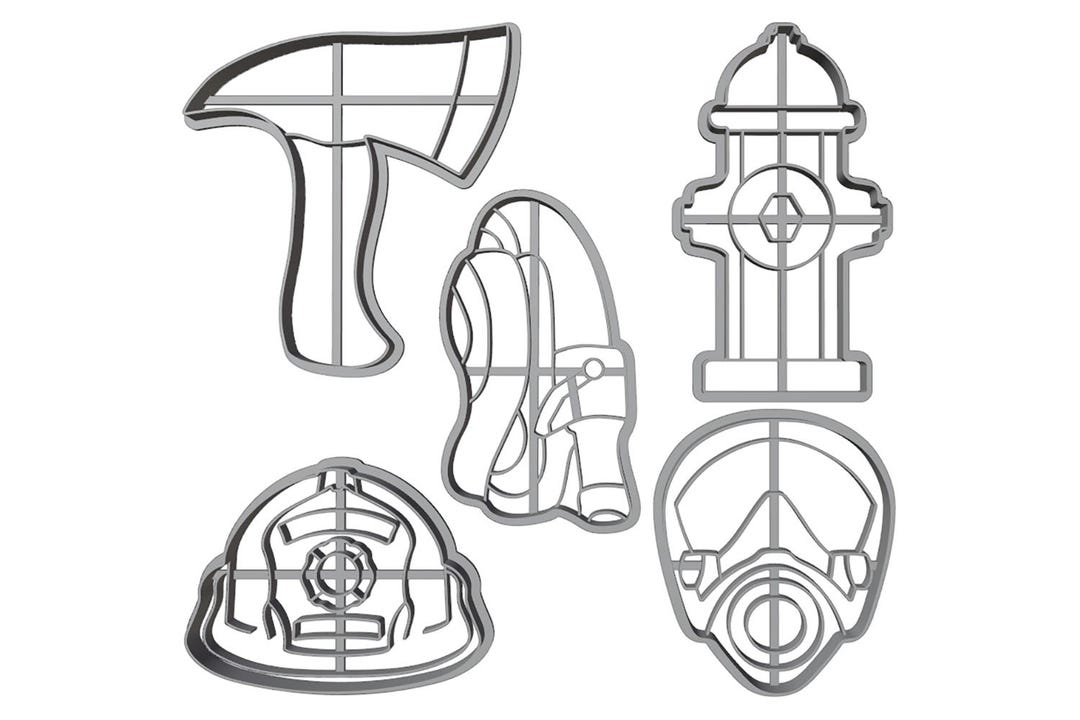 Firefighter Cookie Cutter 3D Print Models - Fire Fighters Cooking ...