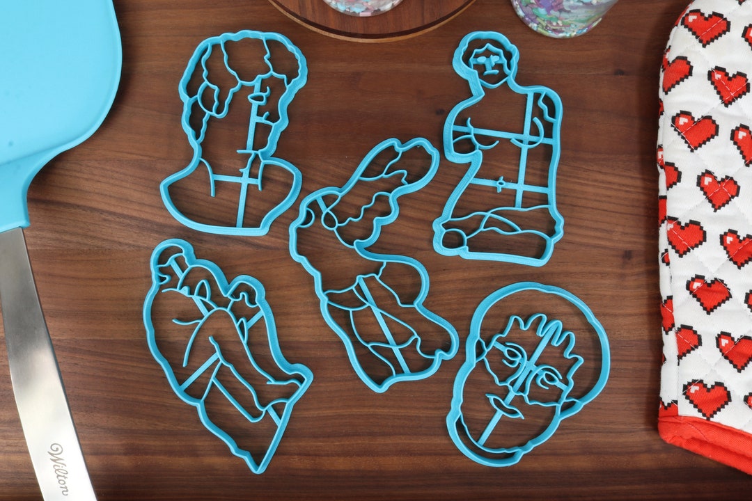 Greek Sculptures Cookie Cutters - Aphrodite of Milos, David Bust, Head ...
