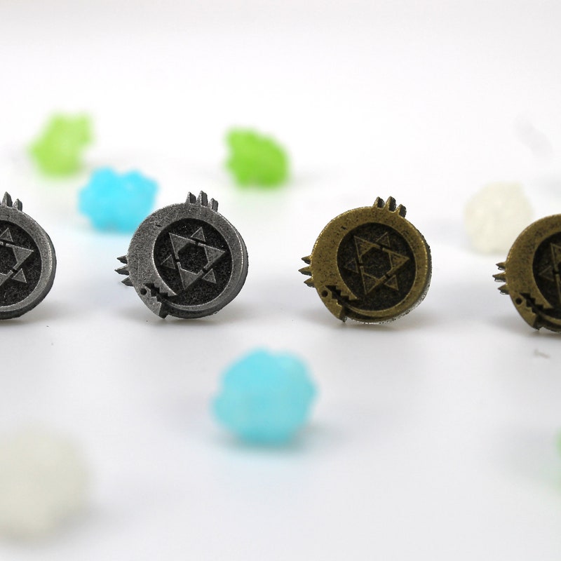 Stud Earrings Symbols - Etsy