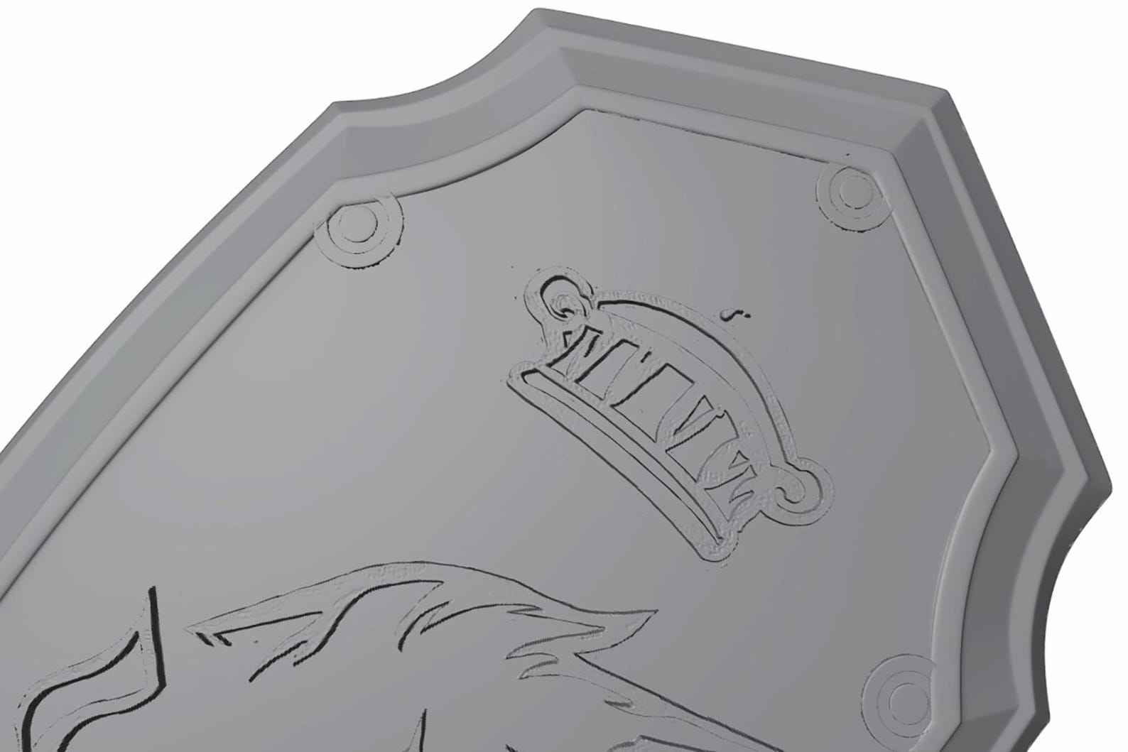 Haurchefant Shield 3D Print Model: House Fortemps Cosplay Prop (digital ...