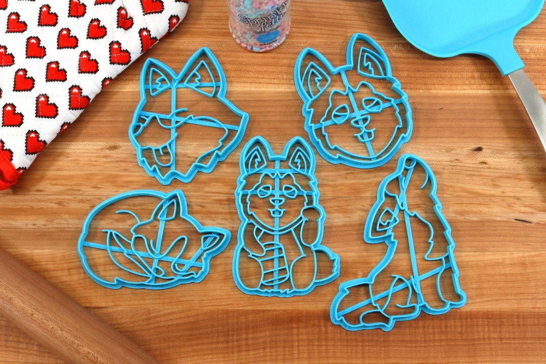 Kawaii Husky Cookie Cutters: Anime Baking Gift - Etsy