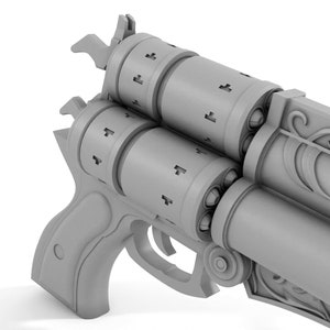 FFVII Cerberus Pistole DIY Cosplay Prop Kit- Adventskinder - Tri-Barrel ...