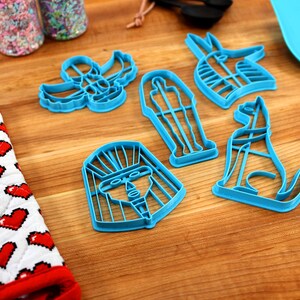Egyptian Cookie Cutters - Mummy, Pharaoh, Sphinx Cat, Sun Scarab ...