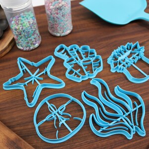 Seafloor Cookie Cutters - Sand Dollar, Seaweed, Starfish, Coral ...