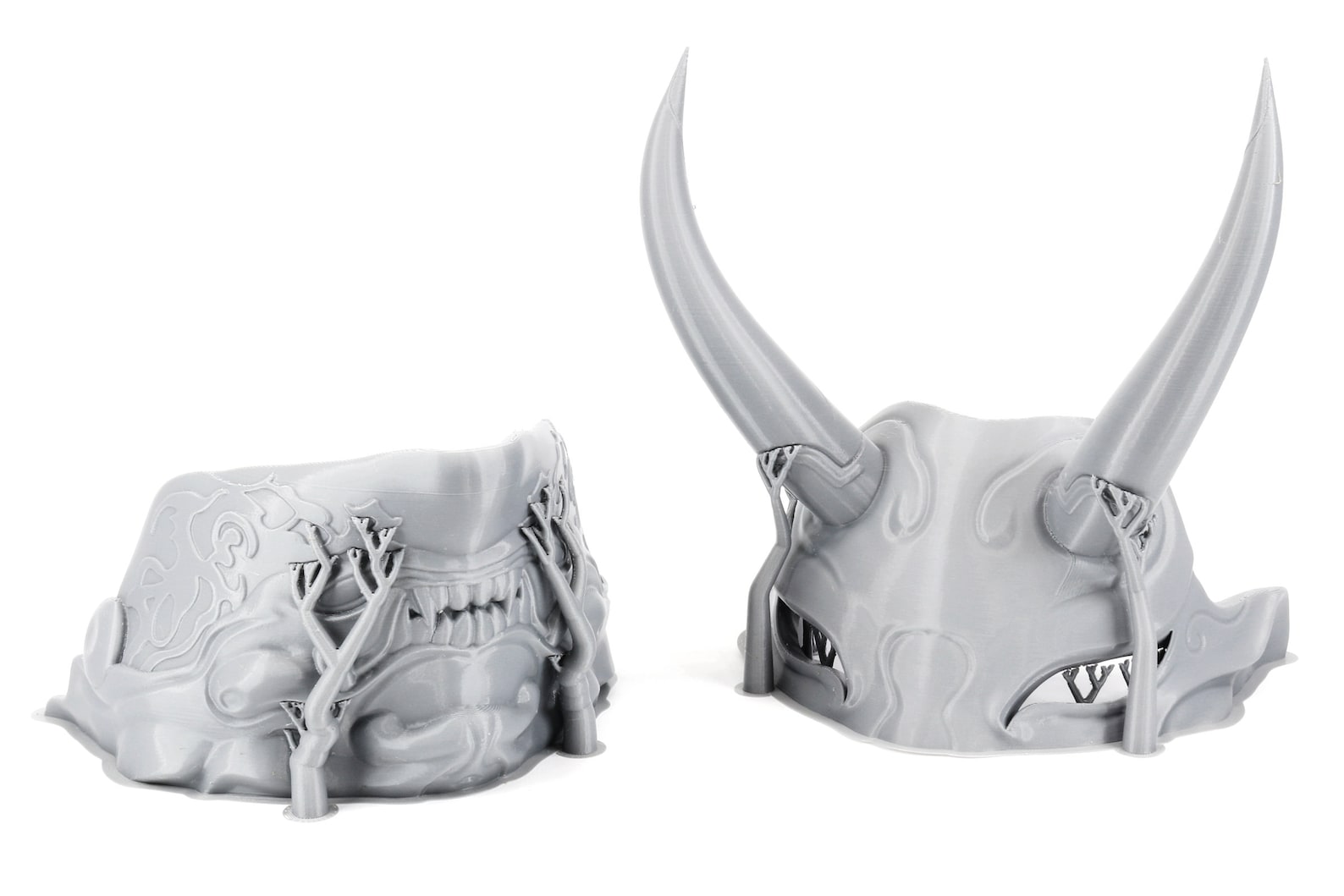 Oni Mask DIY Cosplay Kit – Japanese Demon Face, Yokai Mouth Guard - Etsy