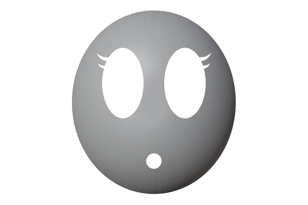 Shy Gal Mask 3D Print Model - Default Shy Gal Face Prop - Basic Mask ...