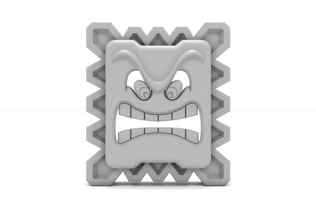 Thwomp Mask DIY Cosplay Prop Kit - Mario Enemies Costumes - Etsy