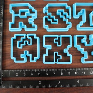 Alucard 8 Bit Pixel FONT Cookie Cutters - RPG Menu Text, Fondant ...