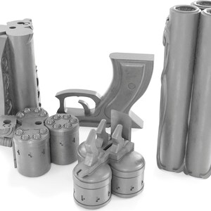 FFVII Cerberus Pistole DIY Cosplay Prop Kit- Adventskinder - Tri-Barrel ...