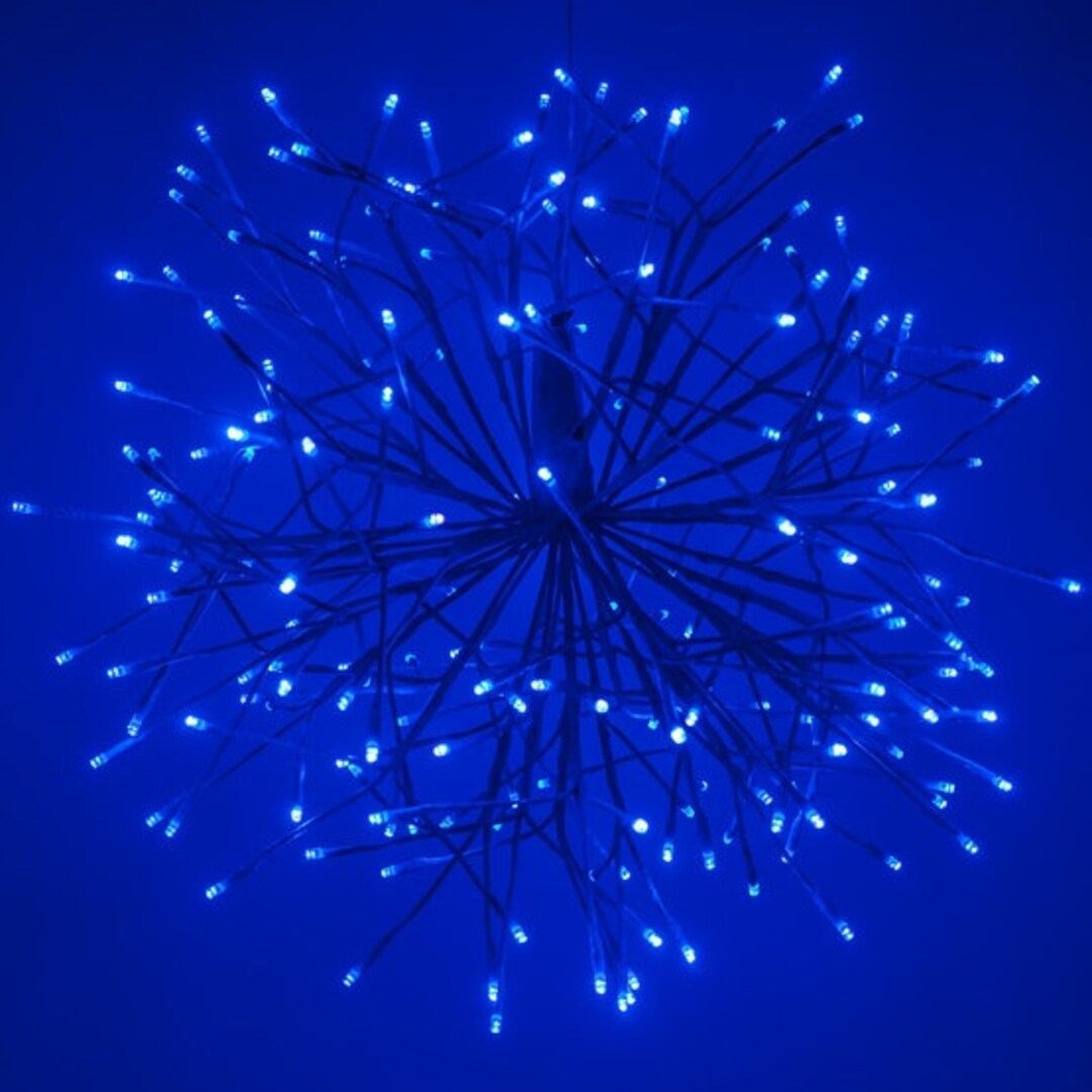 24" Blue Starburst Lighted Branches, Blue-cool White LED - Etsy