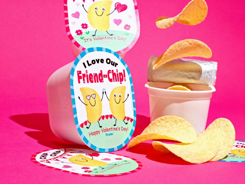 Snack Chip Valentine Valentine Chip Printable DIY Class Valentine ...