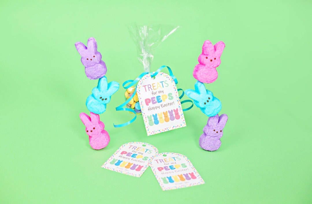 Treats for My Peeps Tag, Easter Gift Tag, Treats for My Peeps ...
