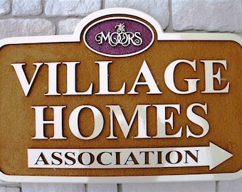 High Density Urethane sand carved single face sign business | Etsy