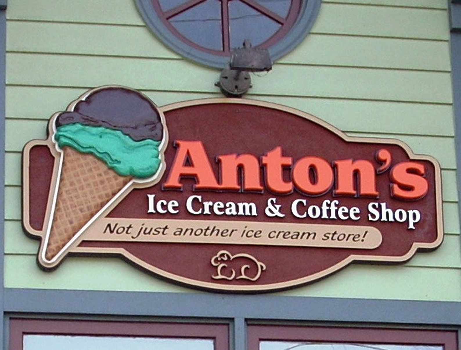 High Density Urethane Sand Carved Single Face Sign Business, Custom 1.5 ...