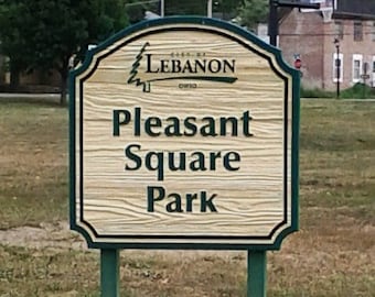 High Density Urethane Sand Carved Single Face Sign Business, Farm ...