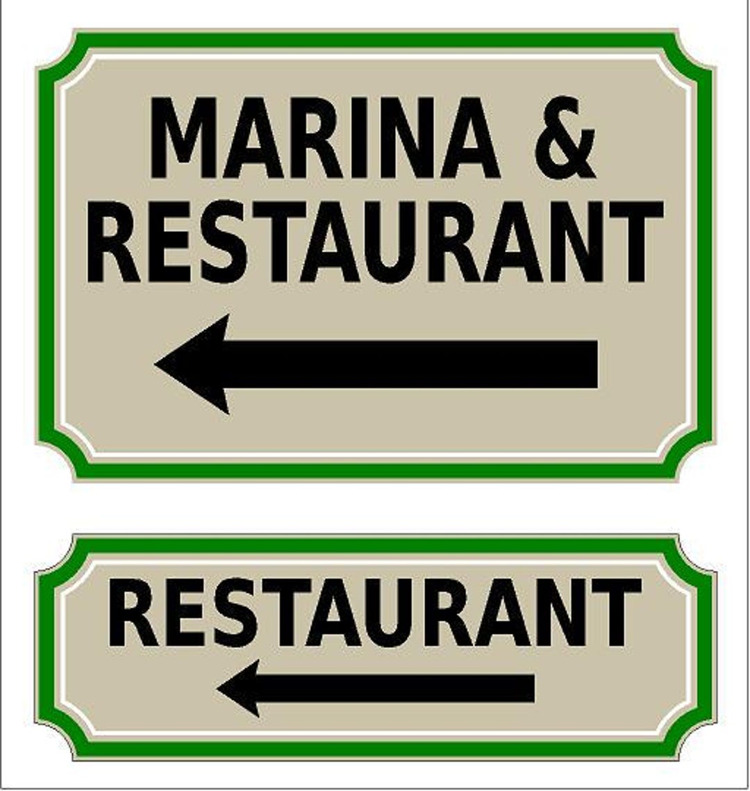 MARINA & RESTAURANT SIGNS - Etsy