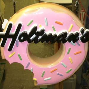 High Density Urethane Sand Carved Single Face Sign Business 3-d ...