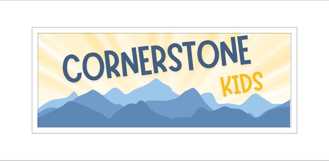 Cornerstone Kids Sign - Etsy