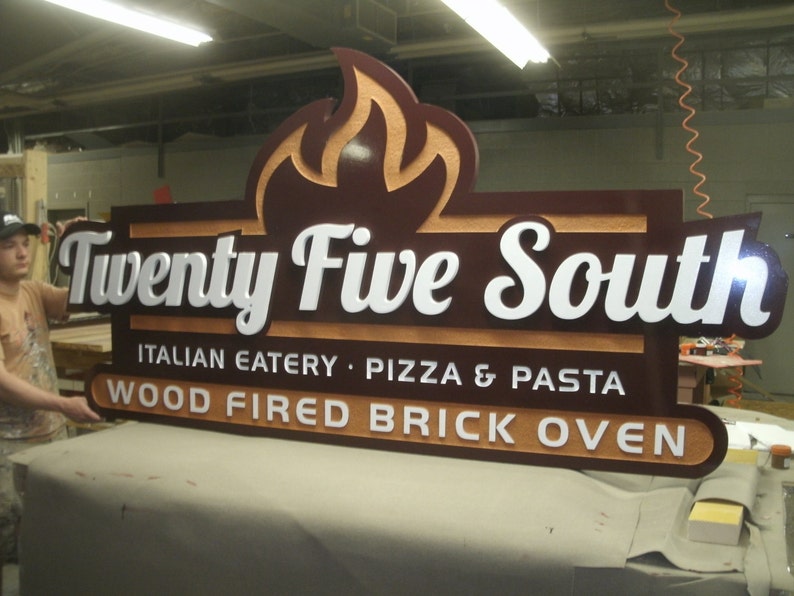 High Density Urethane Sand Carved Single Face Sign Business - Etsy