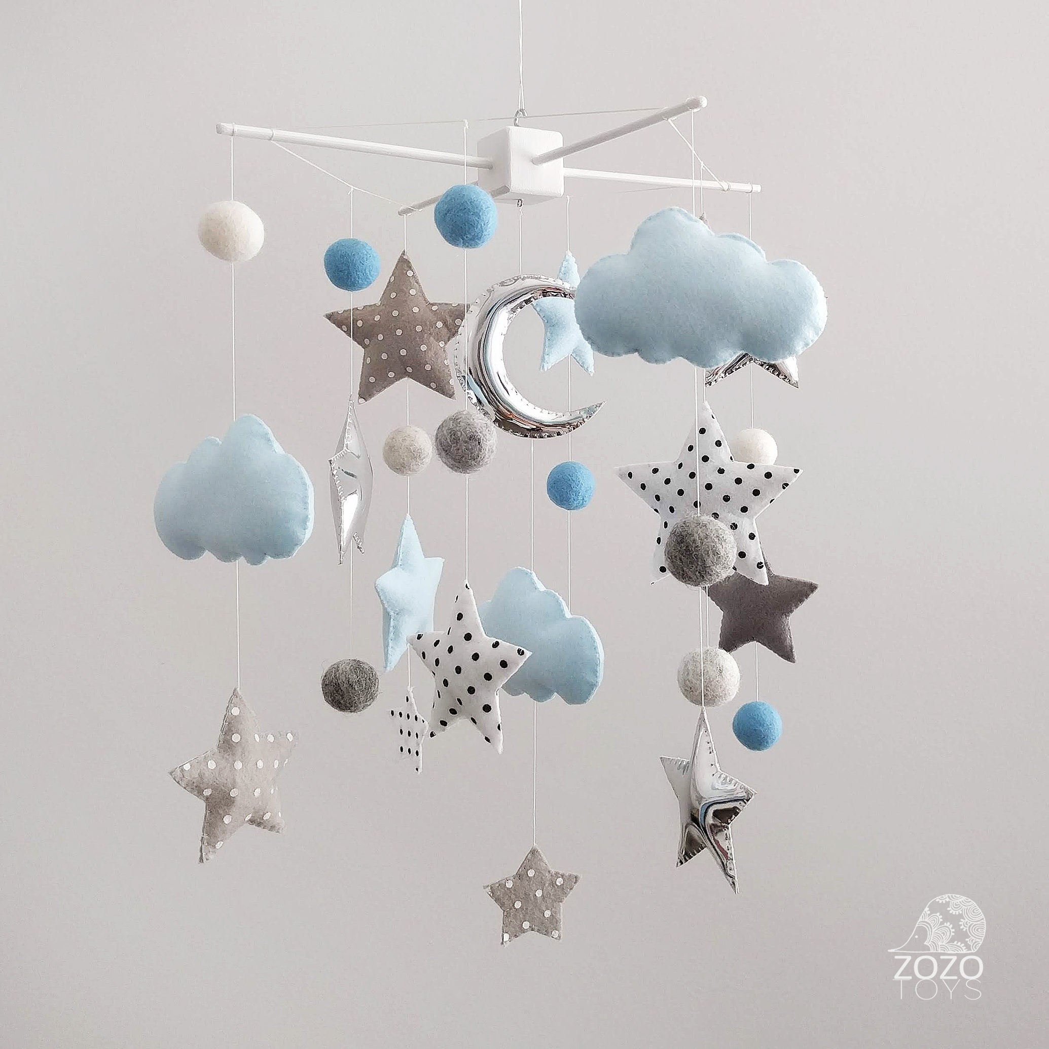 Baby Mobile Starry Night Baby Mobile Baby Crib Mobile | Etsy UK