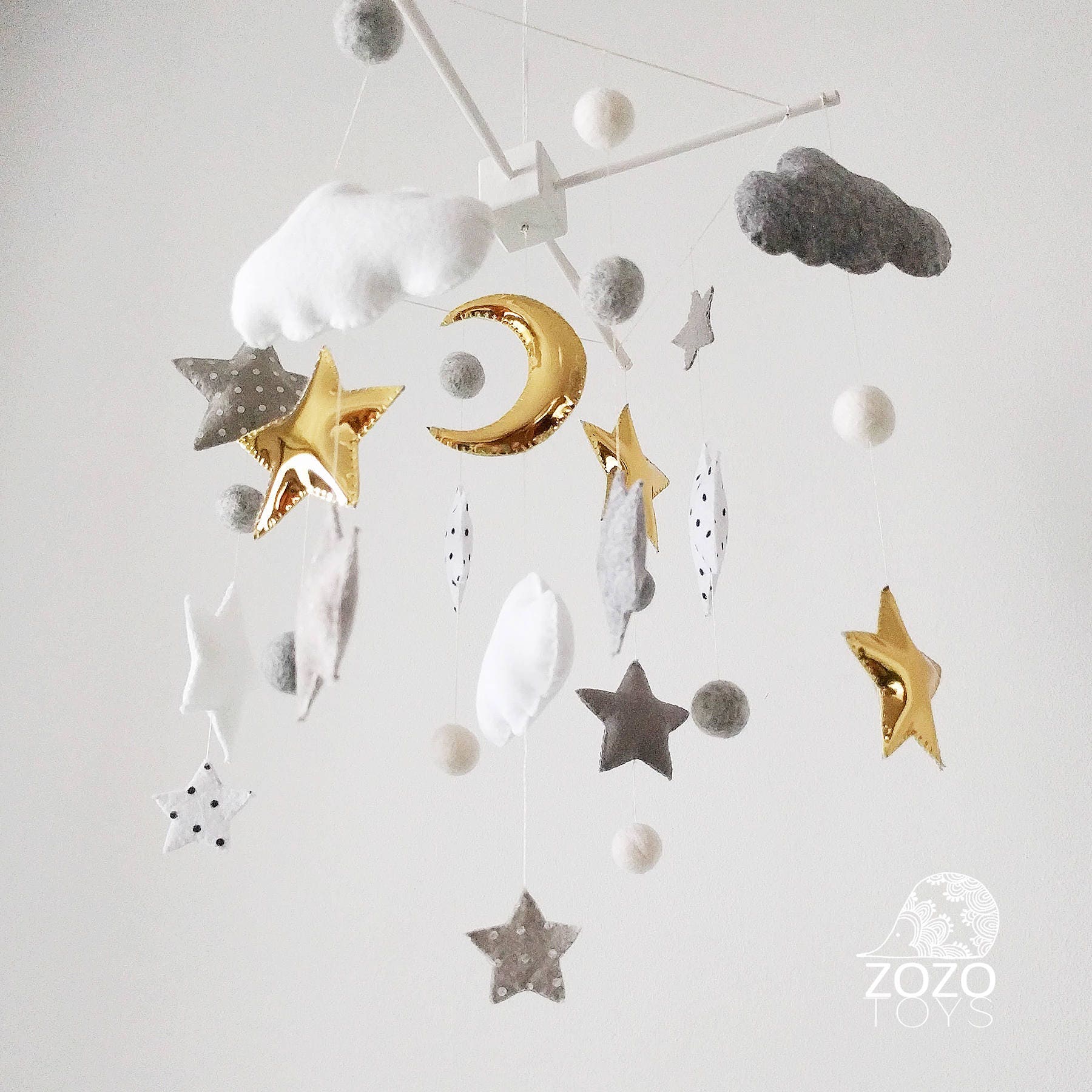 Nursery Mobile Starry Night Baby Mobile Baby Crib Mobile | Etsy