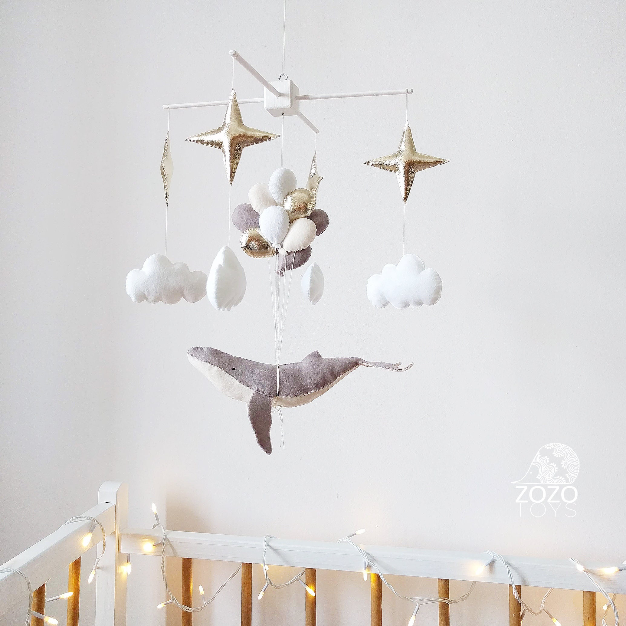 Baby Mobile Whale Baby Mobile Whale Nursery Mobile | Etsy