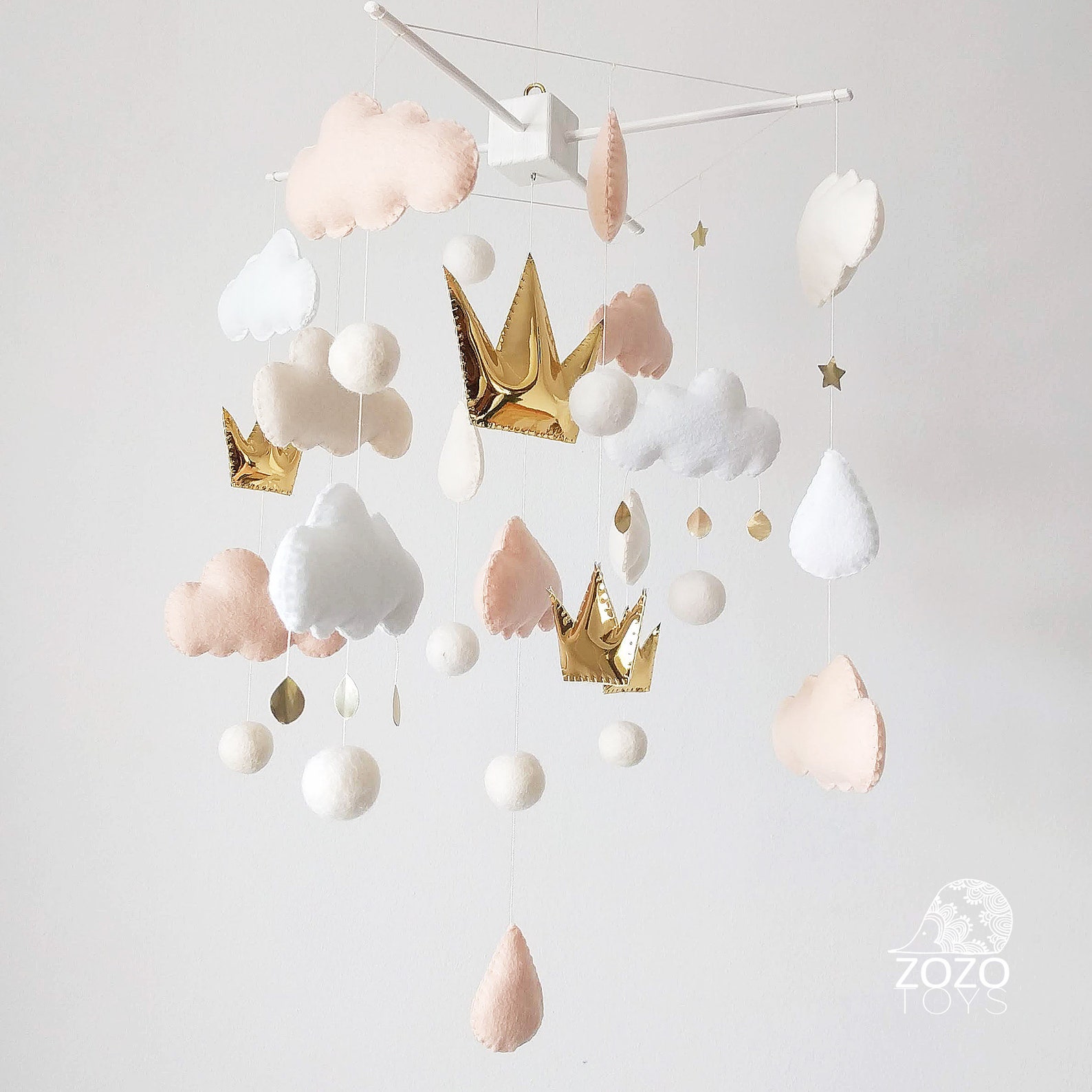 Baby Mobile Crown Mobile Princess Baby Crib Mobile Girl | Etsy