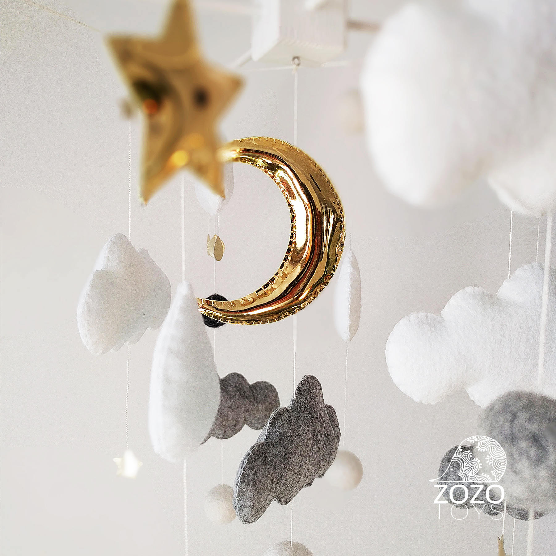 Baby Mobile Starry Night Baby Mobile Moon Stars Baby Crib | Etsy